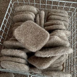 Handmade | Other | Natural Felted Wool Spongesset Of 3 | Poshmark